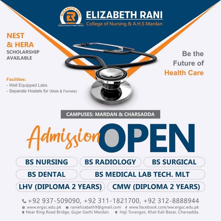 Admission open in Elizbeth Rani College of Nursing - Nursing Scholar